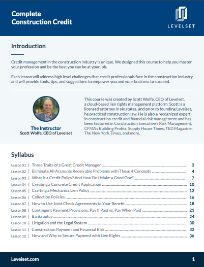The Ultimate Guide to Construction Credit | Levelset