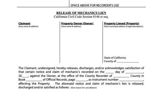 California Lien Waiver Forms & Guide - All You Need To Know