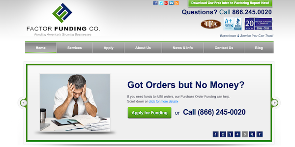 Top invoice factoring companies for contractors in the US