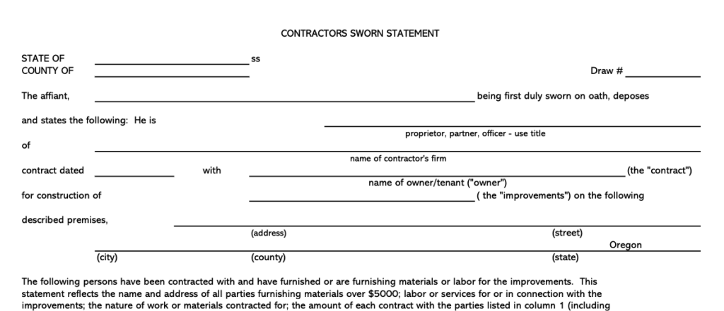 How to Complete a Sworn Statement in Construction | Levelset