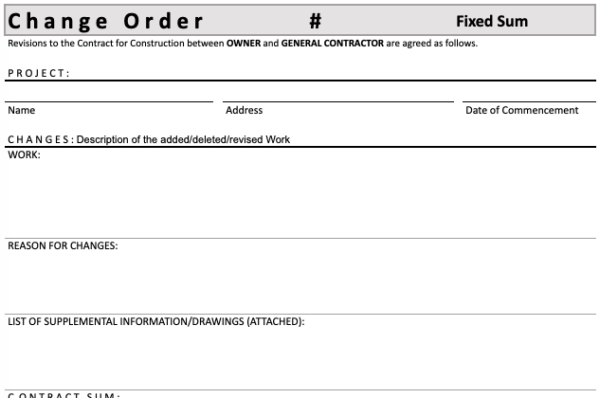 Free Change Order Templates in Excel, Word & PDF | Levelset