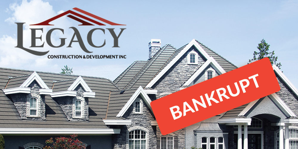 Legacy Construction and Development Files for Chapter 7 Bankruptcy ...