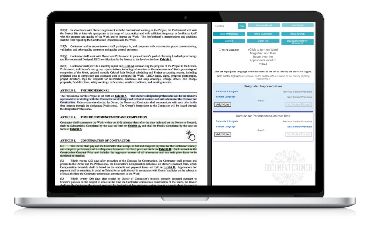 Document Crunch Aims to Simplify Contract Review in Construction